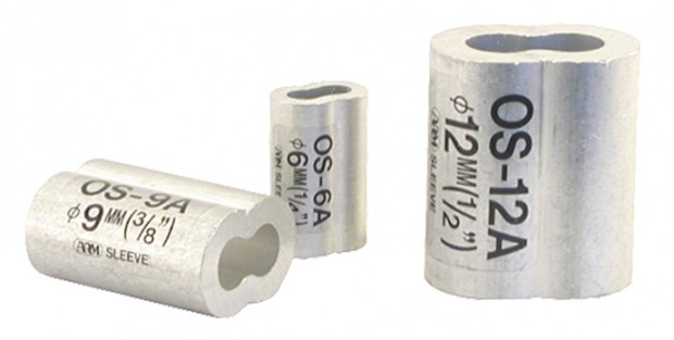 ARM Sangyo OS Series Aluminium Wire Rope Swage Sleeves
